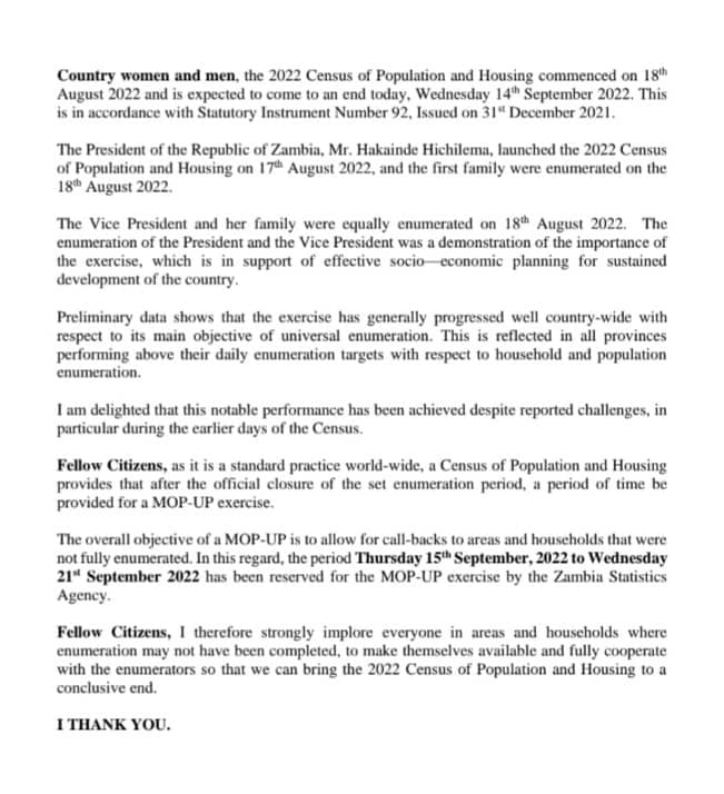 2022 CENSUS OF POPULATION AND HOUSING ENDS - Diamond Media